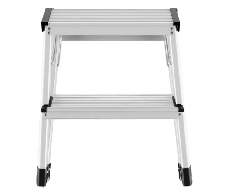 Folding step bench D60 StandardLine / aluminium / 2x2 steps - 034442701