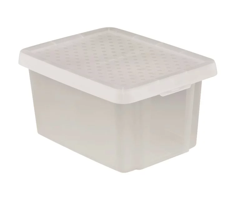 Box with lid Essentials 16L 30x39x21cm transparent - 0800753001